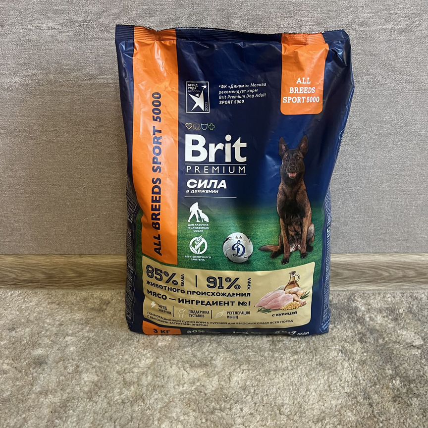Корм Brit Premium для собак всех пород 3 кг