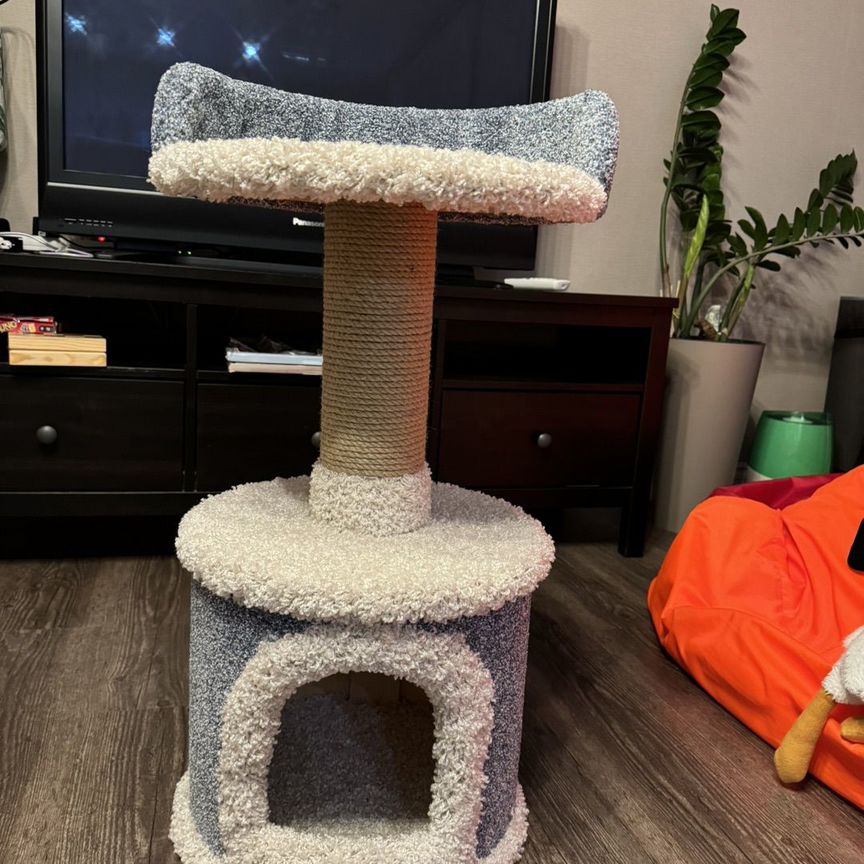 Домик - когтеточка для кошки, котенка