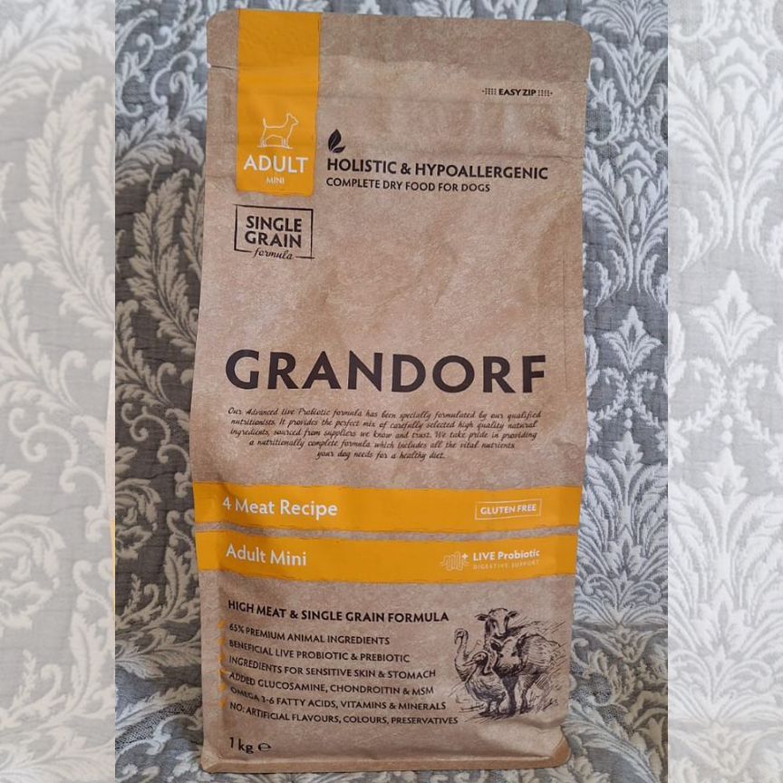 Сухой корм для собак мелких пород grandorf