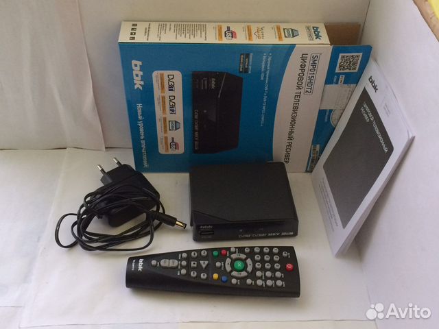 TV приставка BBK. DV3T2 цифровое тв купить в Москве | Электроника | Авито