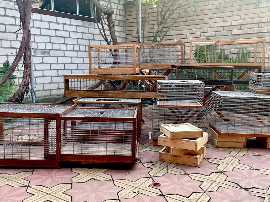 Продажа клеток, кормушек, гнезд