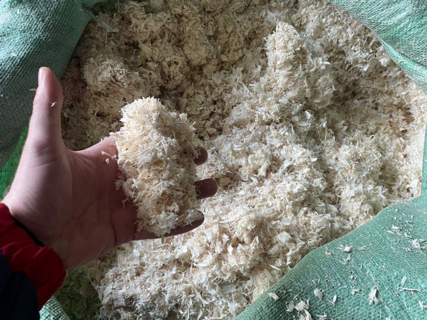 Опилки стружка в мешках