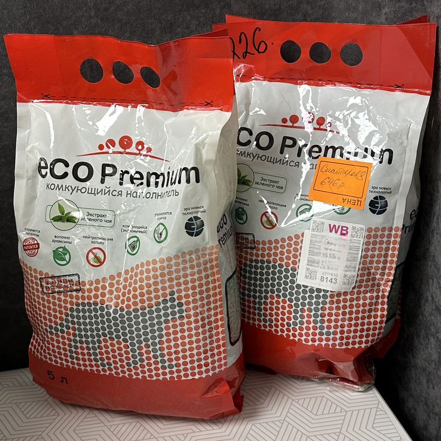 Кошачий наполнитель Eco premium 5 л
