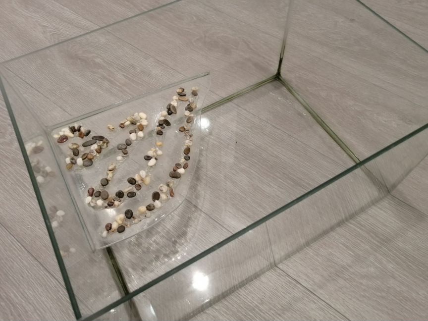 Аквариум для красноухой черепахи с платформой