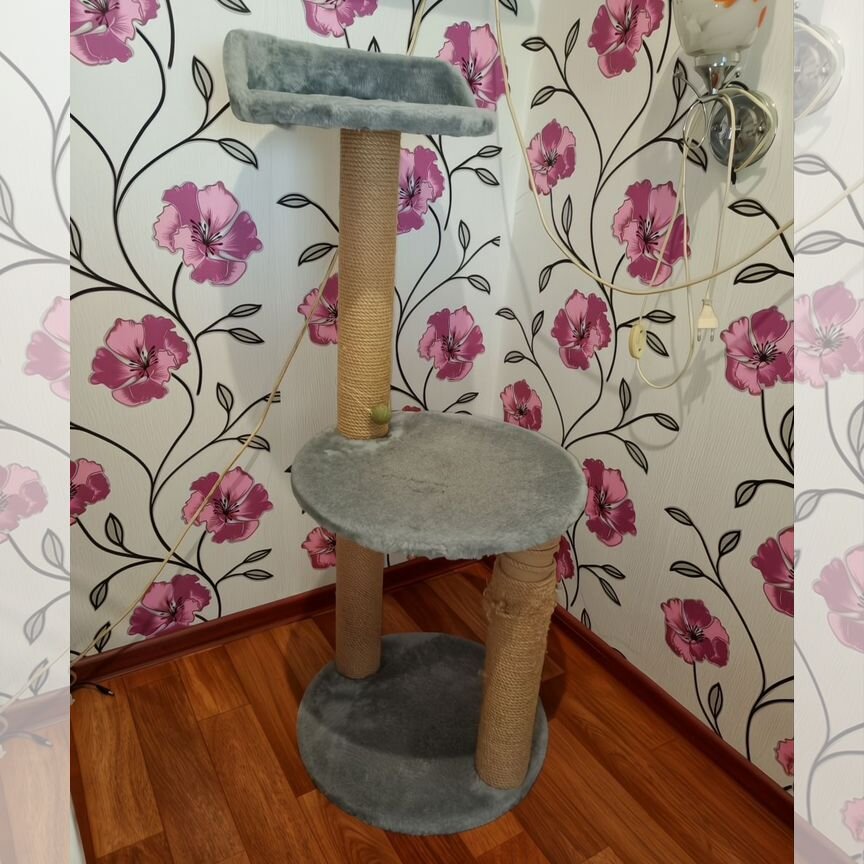 Когтеточка и спальня для кошек