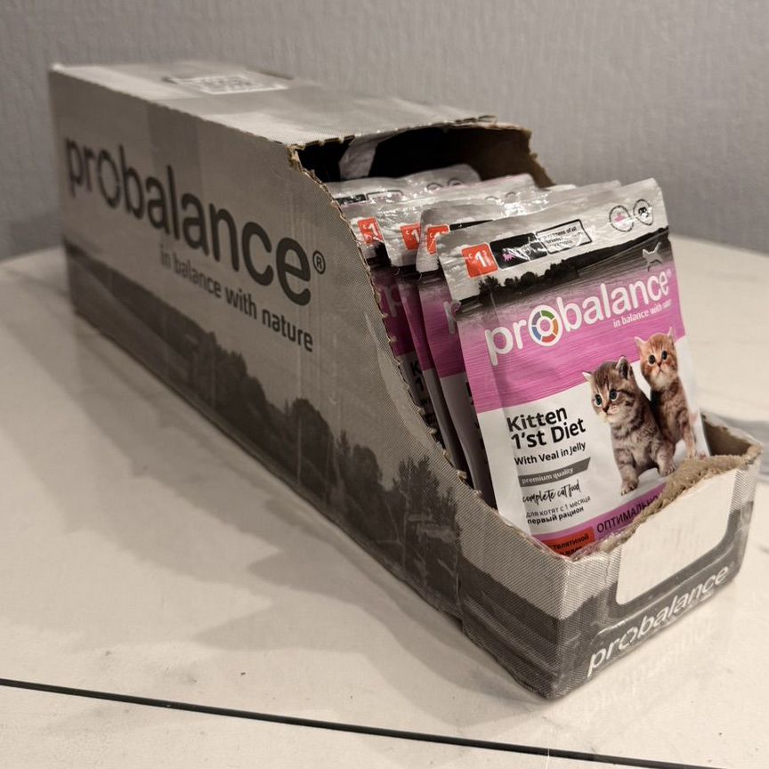 Влажный корм для котят probalance 17 шт