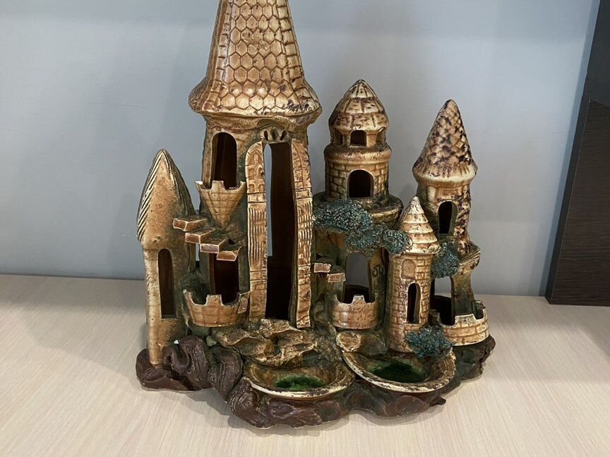 Замок для аквариума. Коряга. Декорации аквариумные