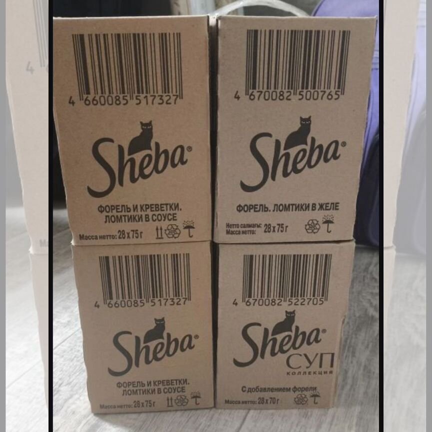 Влажный корм для кошек шеба