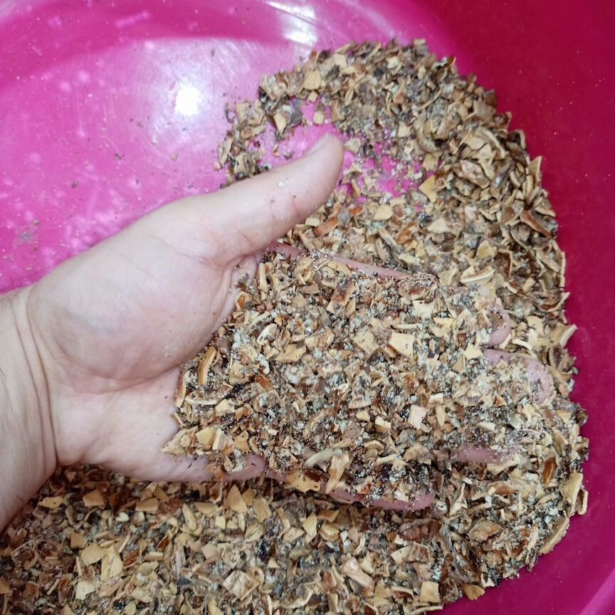 Орех грецкий дроблёный для кур