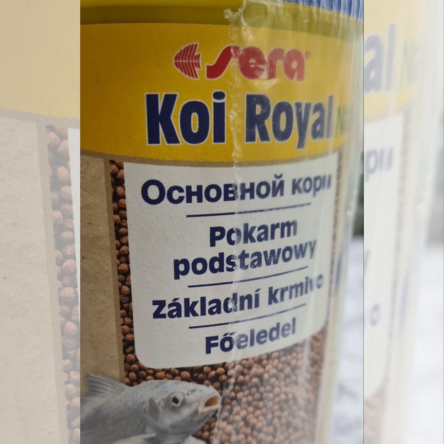 Банка 320 г. корма для рыб sera Koi Royal