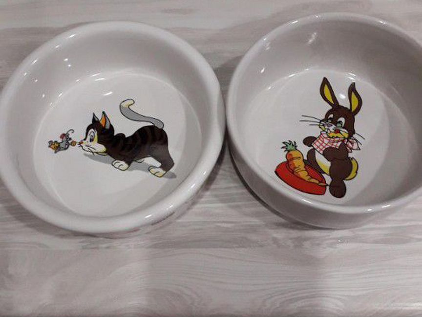 Керамическая посуда для кошек