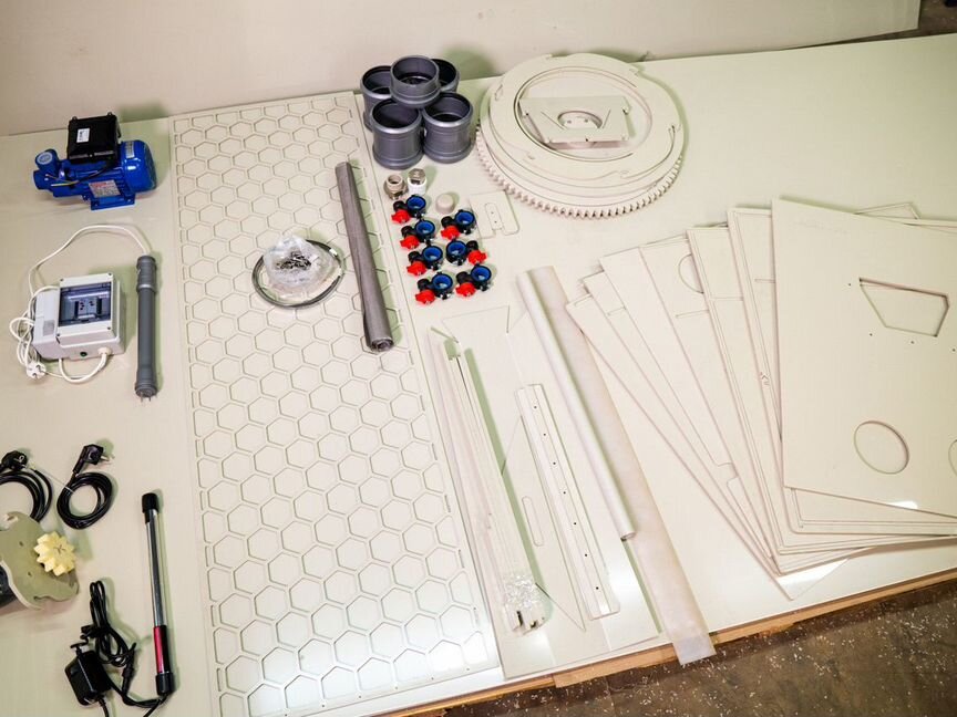 Комплект для сборки барабанного фильтра