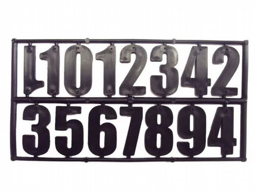 10 шт. Комплект цифр для ульев черный-15 (h40, пла