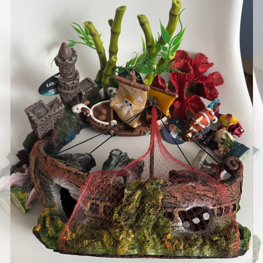 Декор для аквариума пакетом