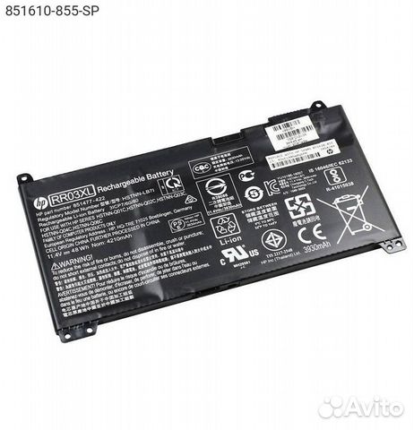 851610-855-SP, Батарея HP RR03XL service package 3 купить в Москве ...