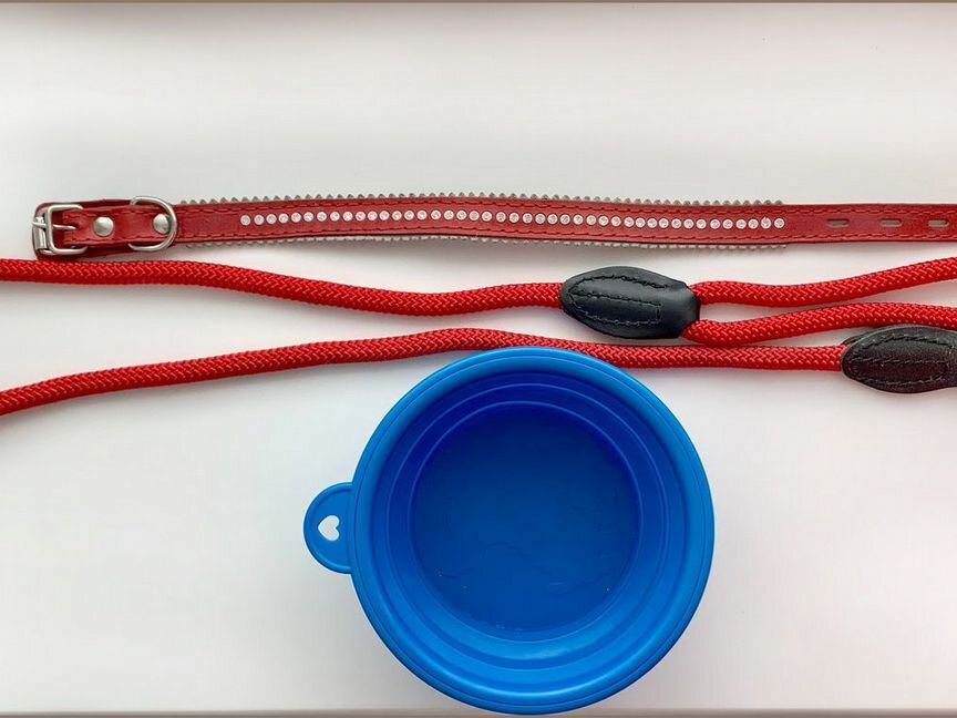 Набор для животных 3 предмета-поводок,ошейник,миск