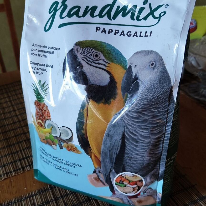 Корм для попугая Padovan Grandmix Pappagalli