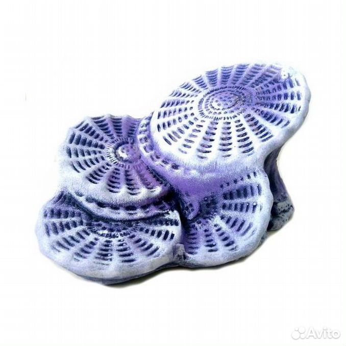 Декор Актиния Фиол. больш. для череп. 20х15х11см К