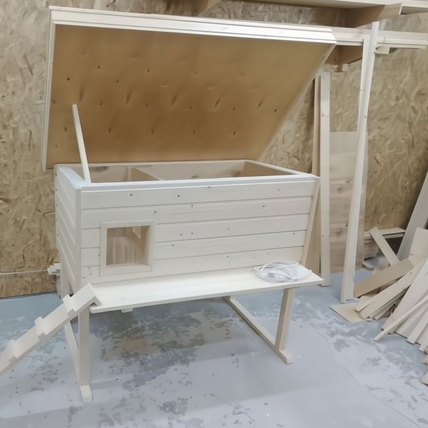 Домик для кошки уличный утепленный