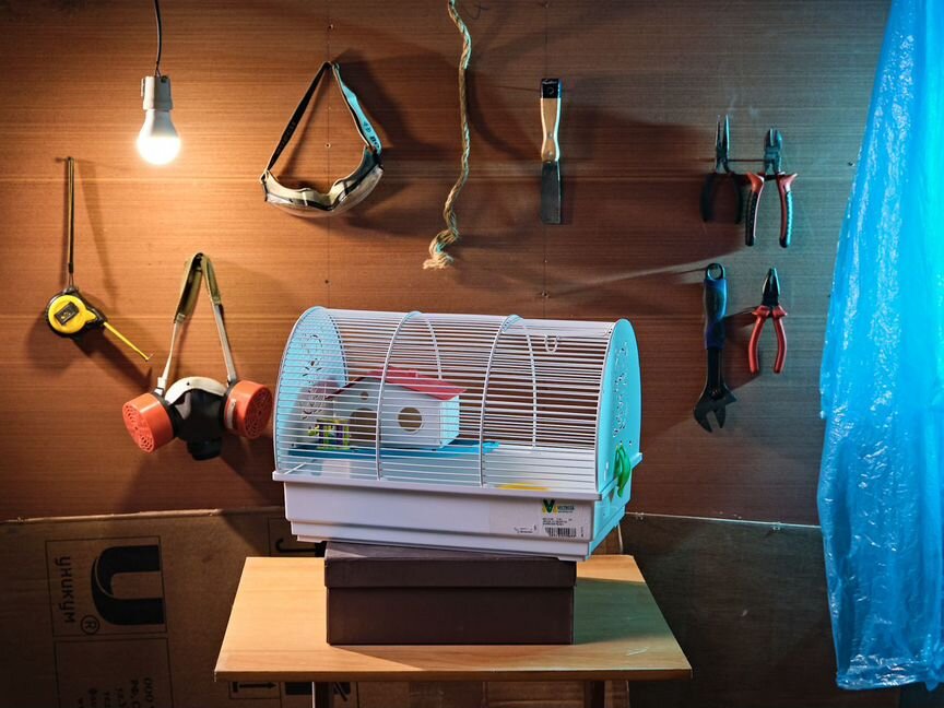 2-х этажная клетка для хомяка мышки крысенка