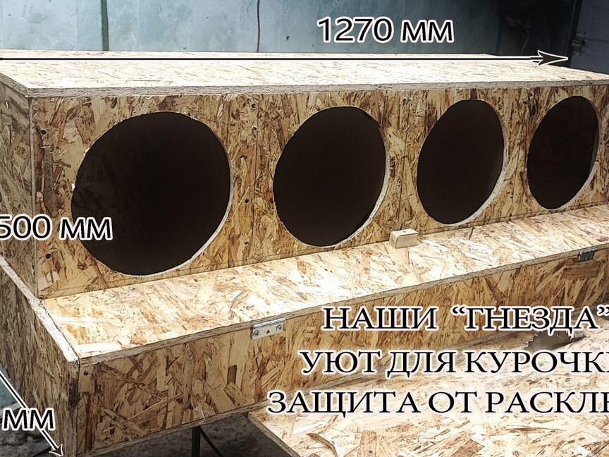 Гнездо для кур с яйцесборником