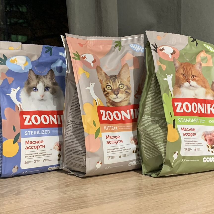 Корм для кошек 1,2кг