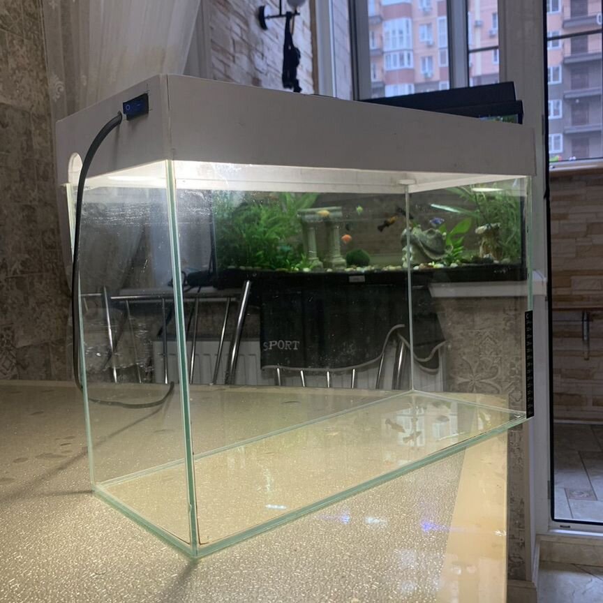 Аквариум с крышкой 27литров