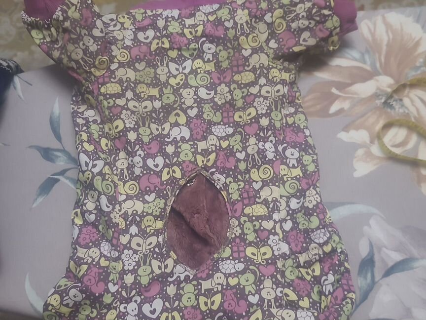 Комбинезон для кобелей на флисе нарядный