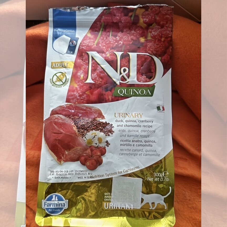 Корм для кошек farmina quinoa urinary