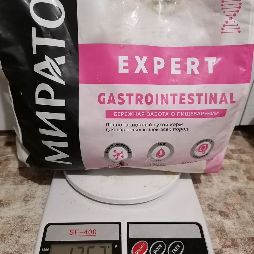 Корм для кошек Gastrointestinal Мираторг 1357 гр