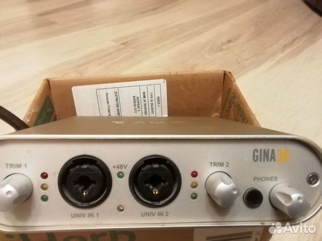 Продаю звуковую карту echo gina 3G купить в Северодвинске | Хобби и ...