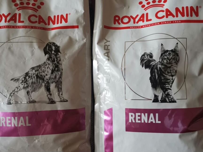 Корм диета разный royal canin 2 кг Ренал для кошек