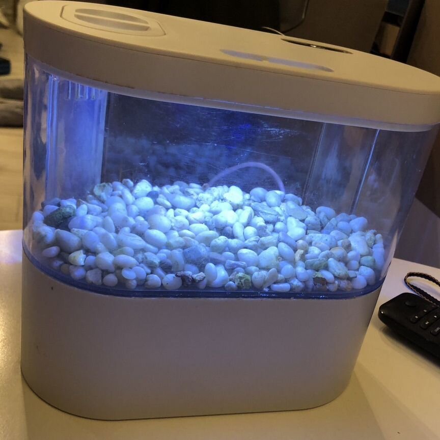 Аквариум мини 2 литра с помпой