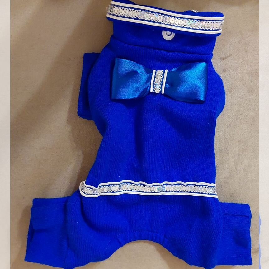 Пальто для маленькой собачки с натуральным мехом