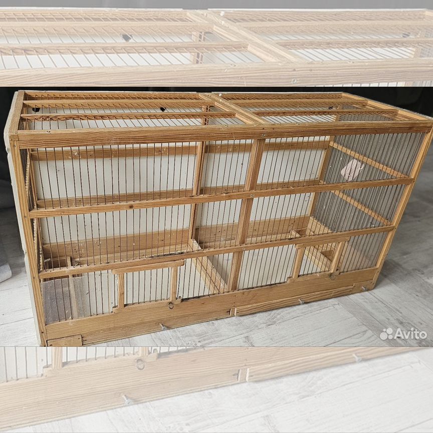 Клетка для птиц из дерева
