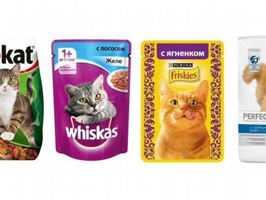 Сухие влажные корма для кошек whiskas kitiket