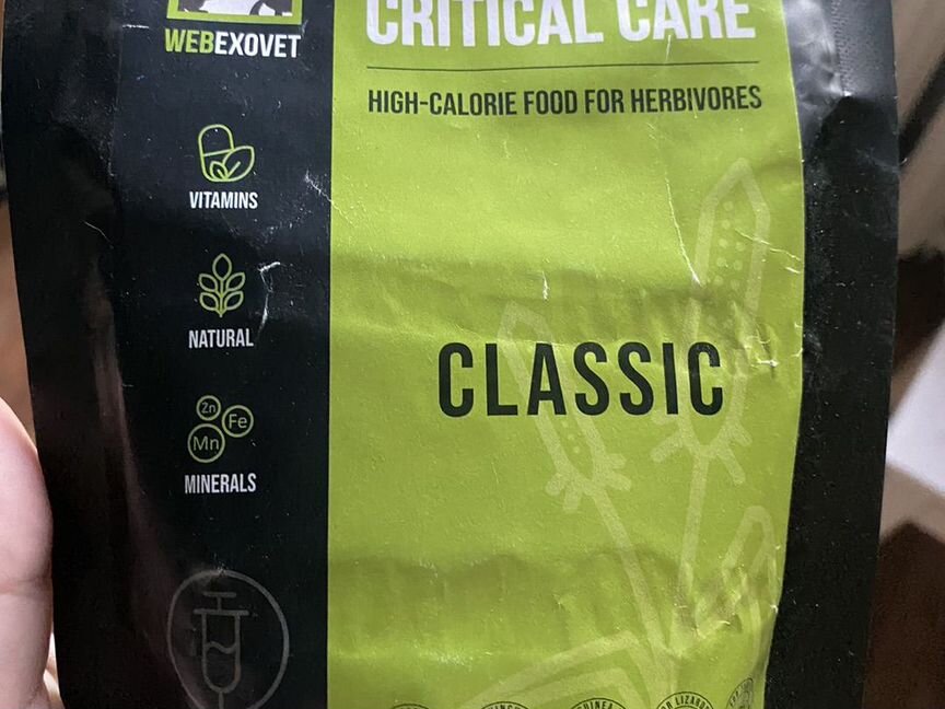 Корм webexovet critical care для грызунов