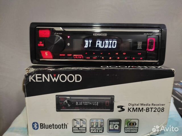 Процессорная магнитола kenwood kmm bt208 купить в Тольятти | Авито