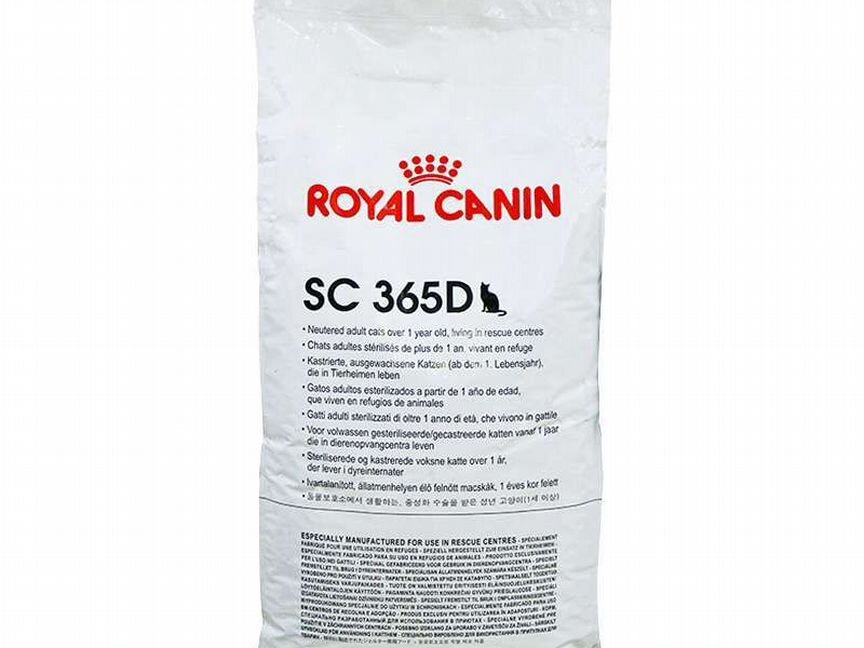 Роял Канин SC365D (шелтер кэт SC365D) 15 кг