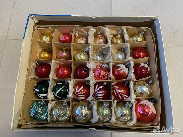 Елочные игрушки шары СССР и ГДР купить в Москве | Хобби и отдых | Авито