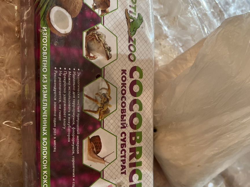 Кокосовый грунт и меловая подкормка