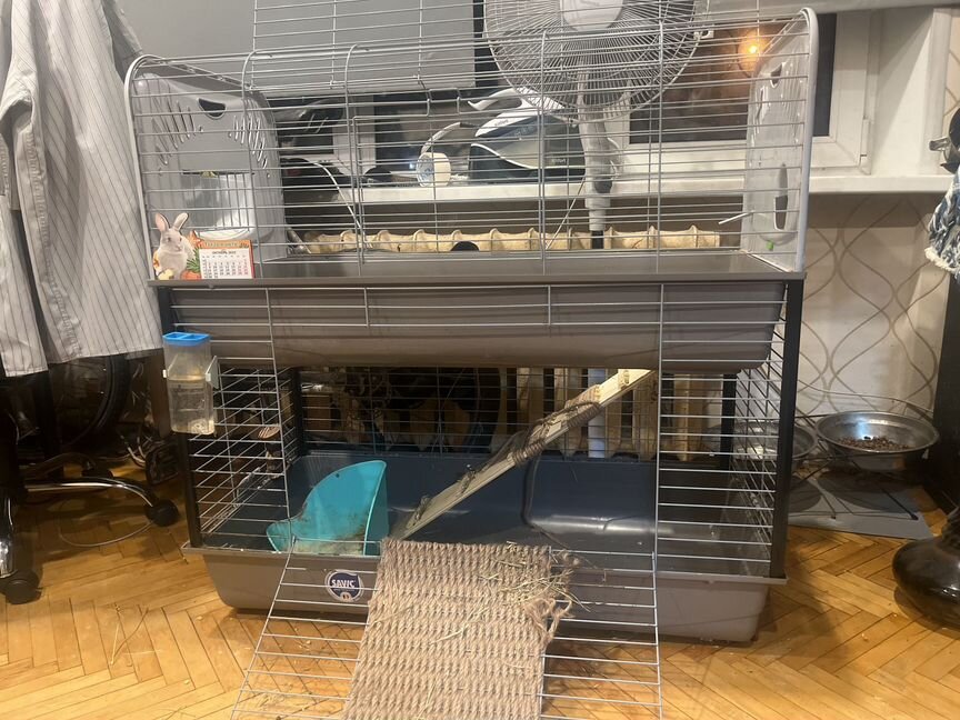 Клетка для кролика двухэтажная
