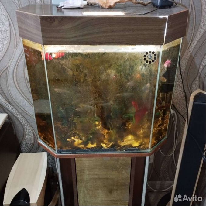 Аквариум с тумбой 90л
