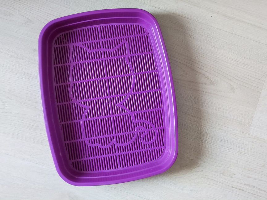 Лоток для кошек + миска + подставка для мисок