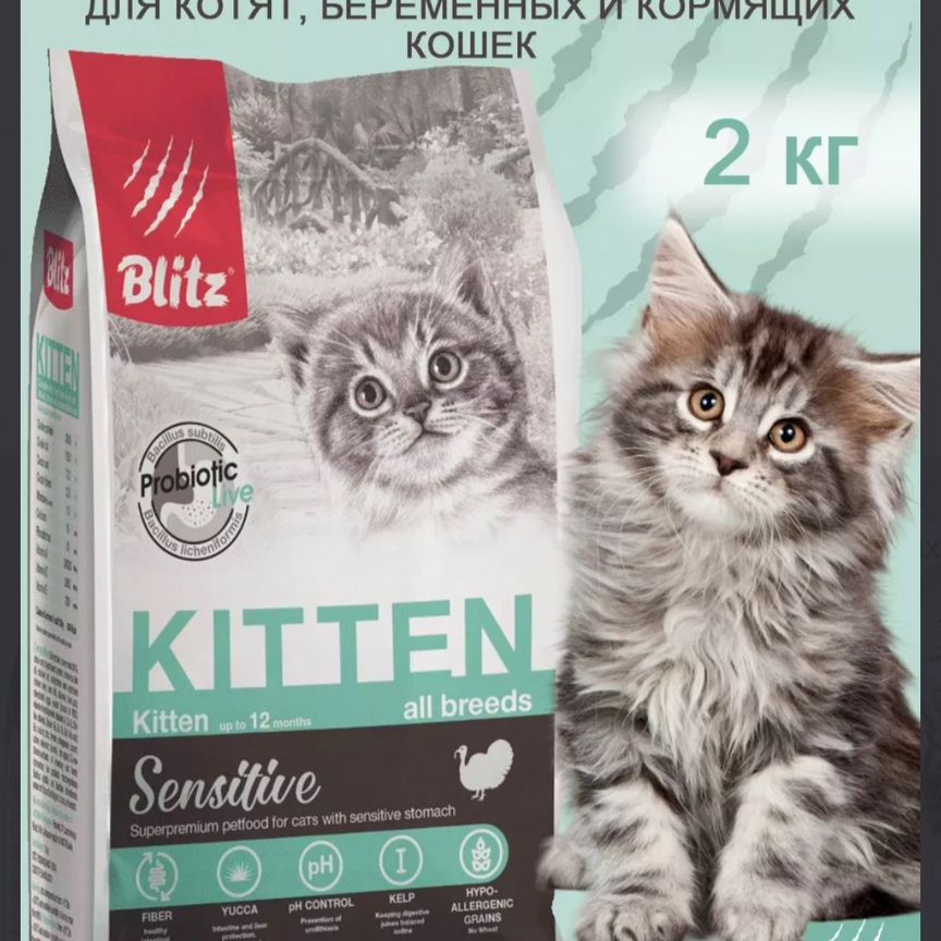 Корм для котят 2 кг Blitz