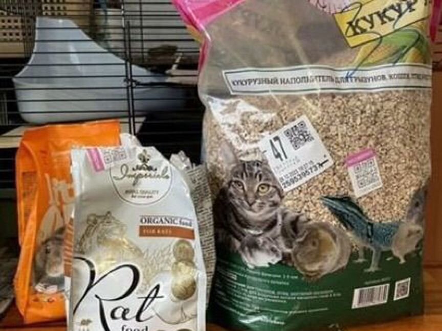 Кукурузный наполнитель. Корм для крыс