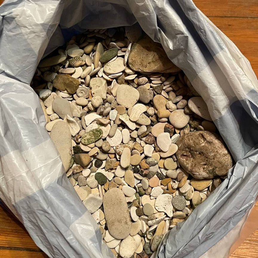 Грунт для Аквариума 6 кг Галька Камушки Ракушки