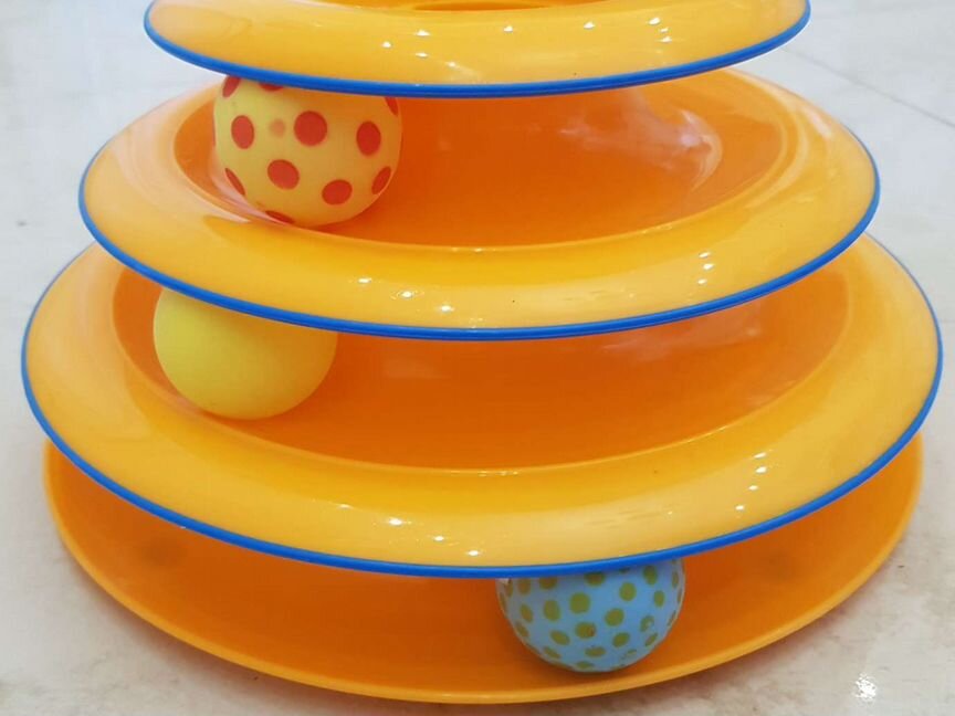 Игрушка для кошек. Трек в 3 этажа