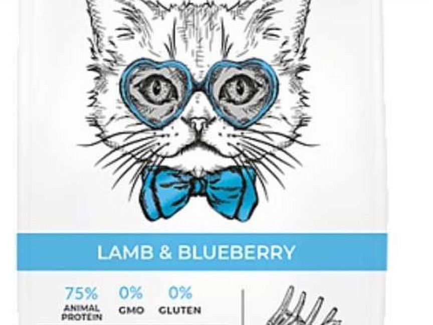 Best Dinner корм для кошек с ягненком и голубикой