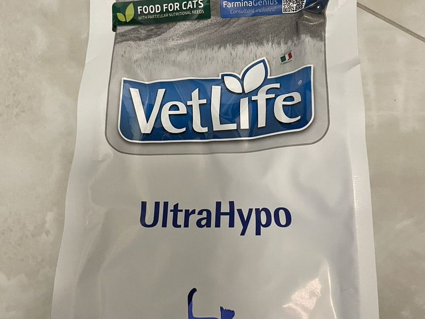Корм сухой для кошек vetlife ultrahypo